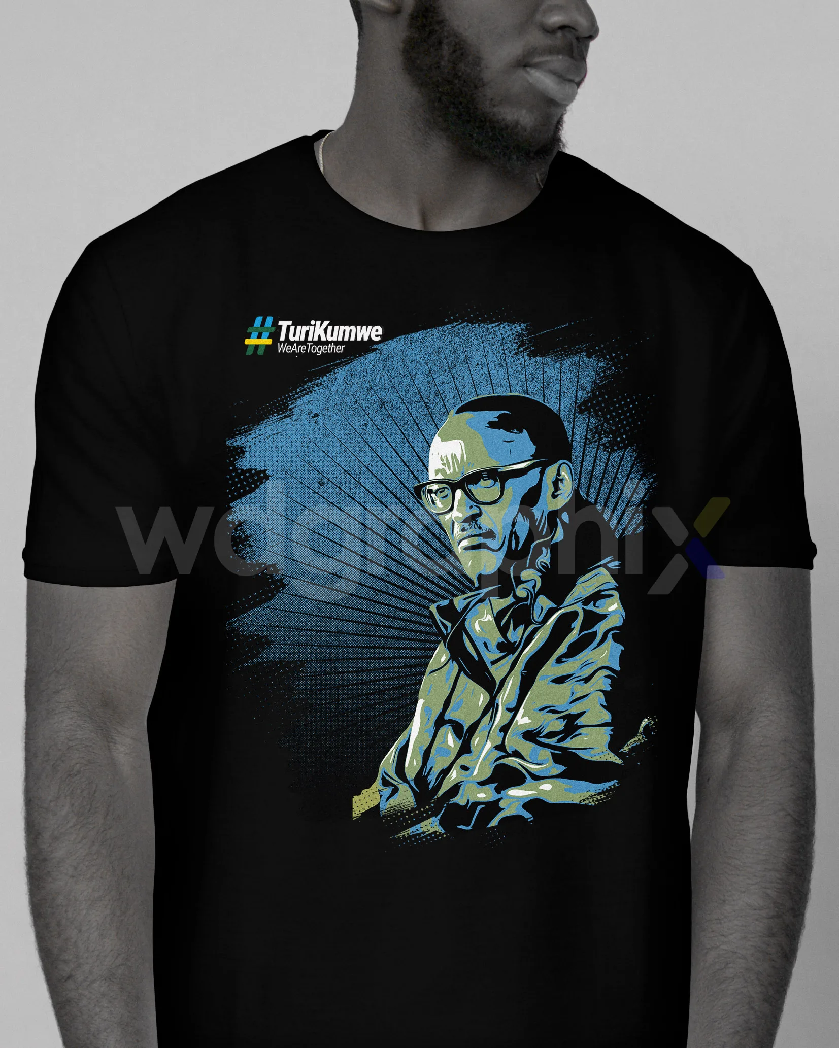 Printing.Rw - H. Paul Kagame's Custom Classic Cotton Round Neck T-Shirt